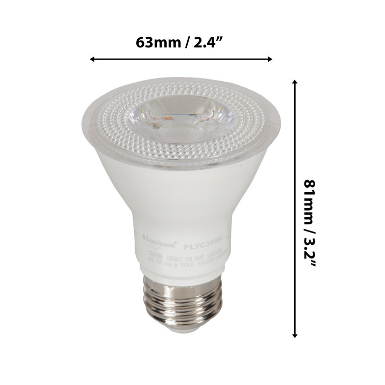 Luminus 50 Watt Equivalent PAR20 E26/Medium (Standard) Dimmable 5000K LED Bulb - Wayfair Canada